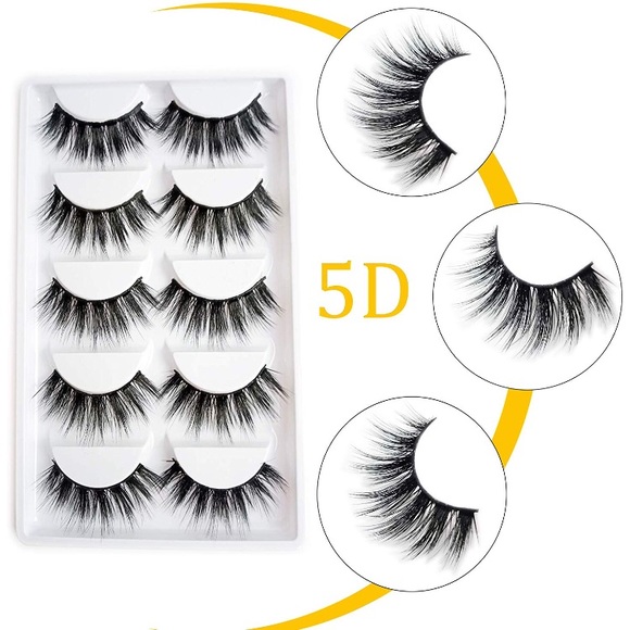 Makeup | 5d Faux Mink Volume Fluffy Natural False Eyelashes | Poshmark